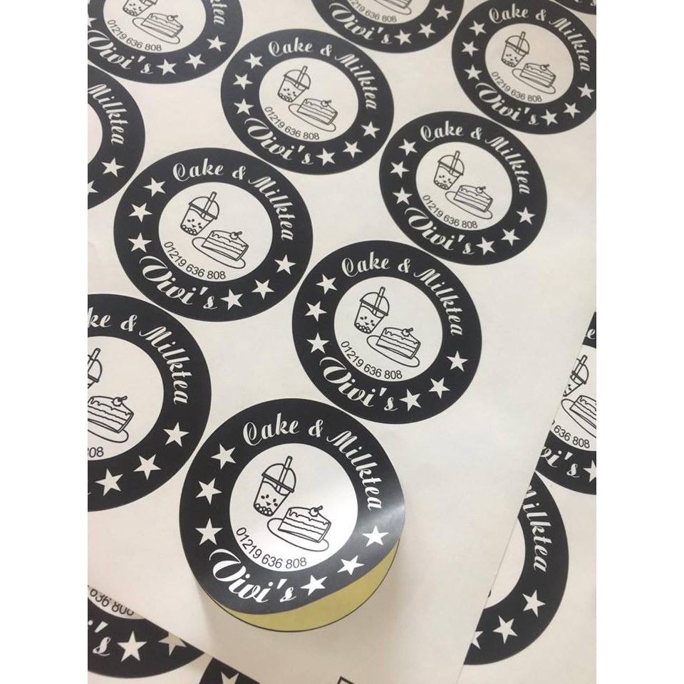 Đơn vị chuyên in tem dán ly trà sữa tại TPHCM – Bao Bì Hoa Đăng